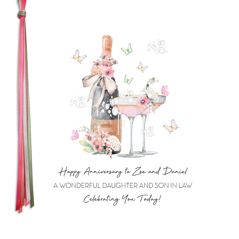 Happy Anniversary Daughter and Son In Law (Champagne) – Five Dollar Shake