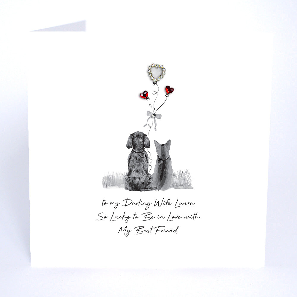 To my Darling Wife So Lucky to Be in Love with My Best Friend (Cat ...