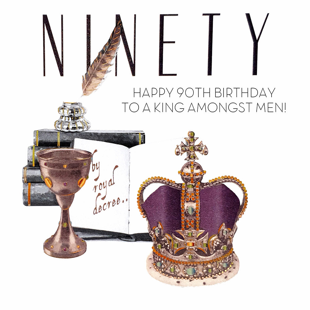Happy 90th Birthday King Amongst Men Five Dollar Shake